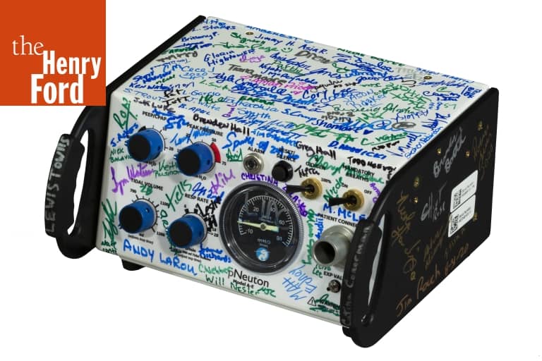pNeuton Model A-E Pneumatic Ventilator, Signed by Rawsonville ...