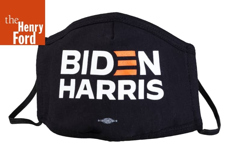 "Biden Harris" Campaign Face Mask, 2020 - The Henry Ford