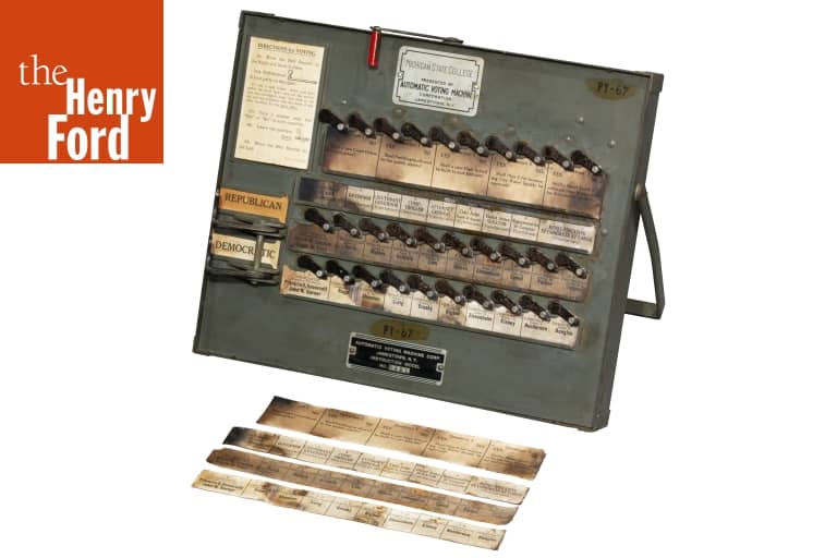 Instruction Model Voting Machine, circa 1936 - The Henry Ford
