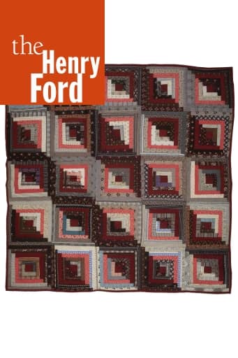 Straight Furrow Log Cabin Crib Quilt, 1880-1890 - The Henry Ford