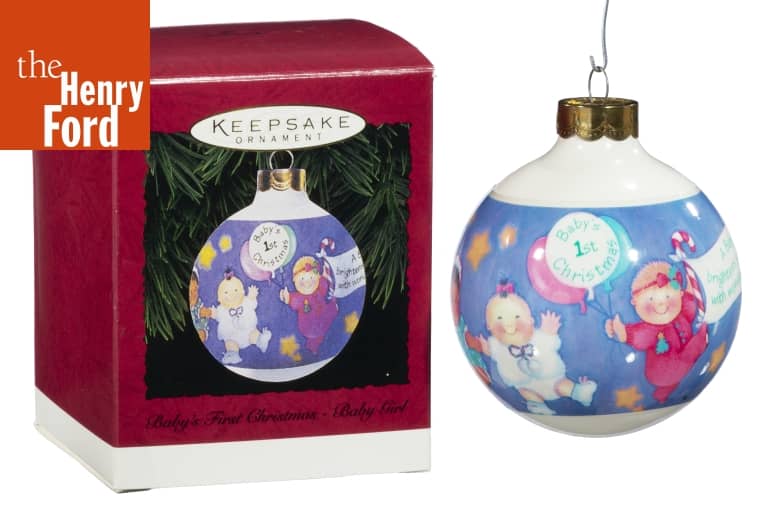 Hallmark "Baby's First Christmas: Baby Girl" Christmas Ornament, 1995 ...