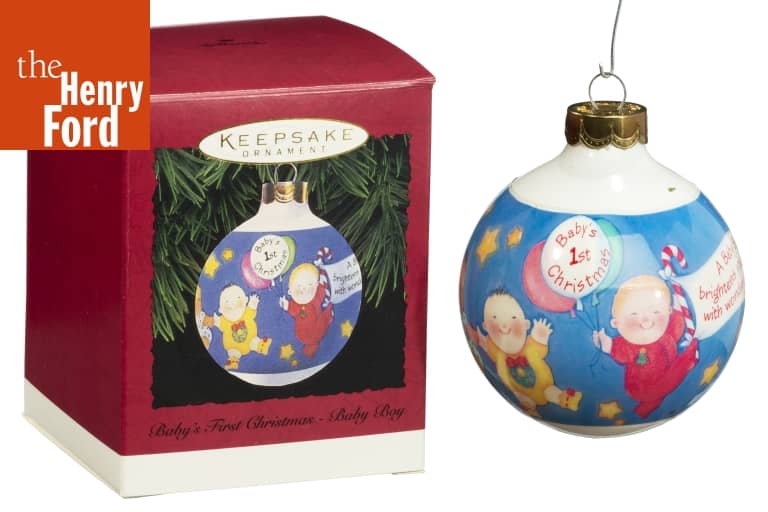 Hallmark "Baby's First Christmas: Baby Boy" Christmas Ornament, 1995 ...