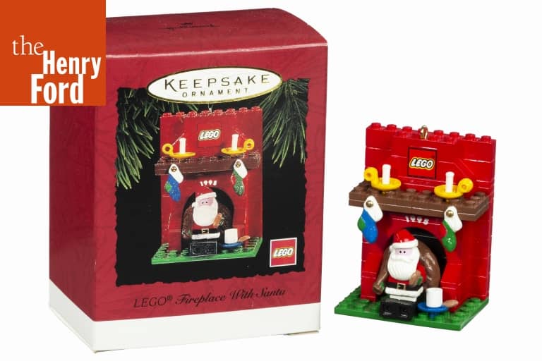 Hallmark "LEGO Fireplace with Santa" Christmas Ornament, 1995 - The ...