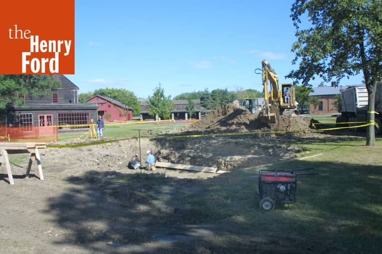Loranger Gristmill Relocation Site during the Greenfield Village ...