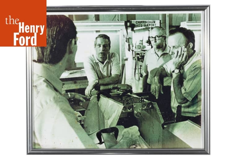 Paul Newman at Dan Gurney's All American Racers, Photograph Owned by ...