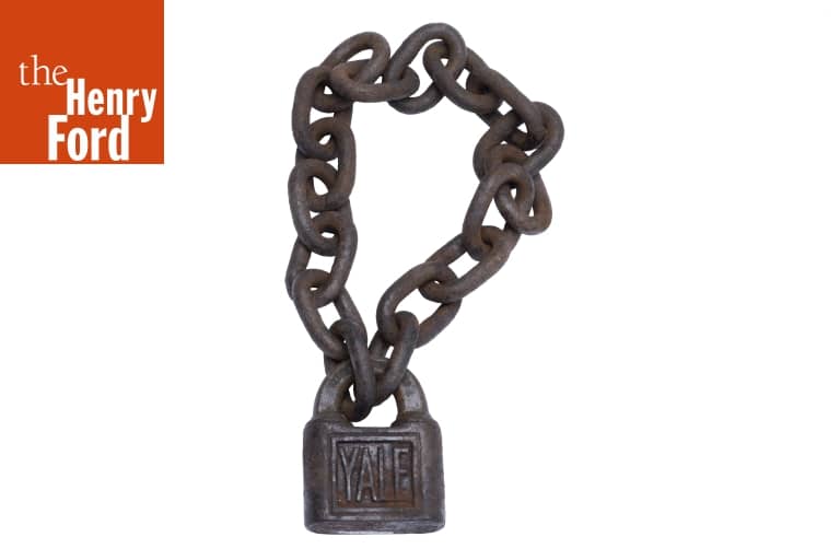 Yale Padlock with Chain, circa 1930 - The Henry Ford
