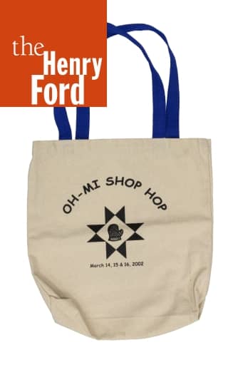 OH-MI Shop Hop Tote Bag, 2002 - The Henry Ford