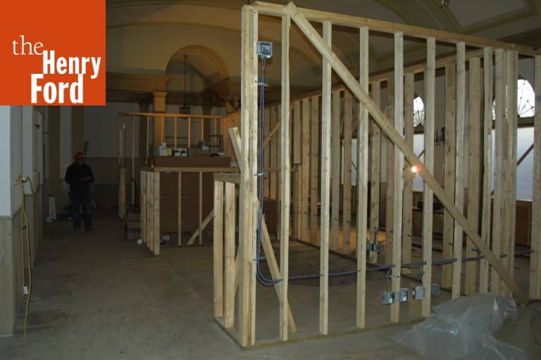 Village Gatehouse Construction during the Greenfield Village ...