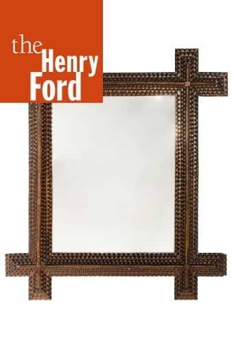 Tramp Art Frame with Modern MIrror Glass, 1929-1940 - The Henry Ford