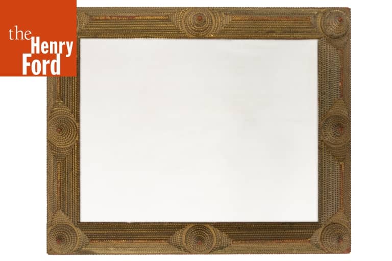 Tramp Art Frame with Modern MIrror Glass, 1929-1940 - The Henry Ford