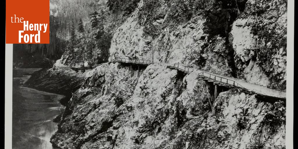Stream Below Mountain Road Construction, circa 1900 - The Henry Ford