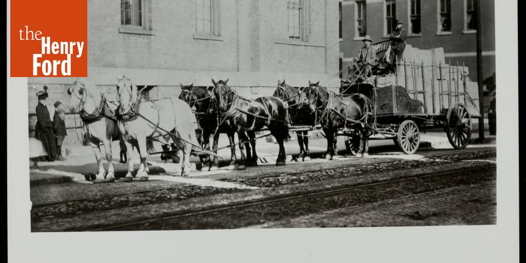 Loaded Wagon on a City Street, circa 1895 - The Henry Ford