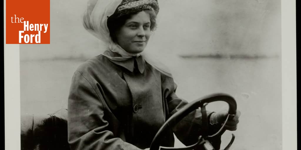 Woman Driver Wearing Motoring Clothes and Hat, circa 1910 - The Henry Ford