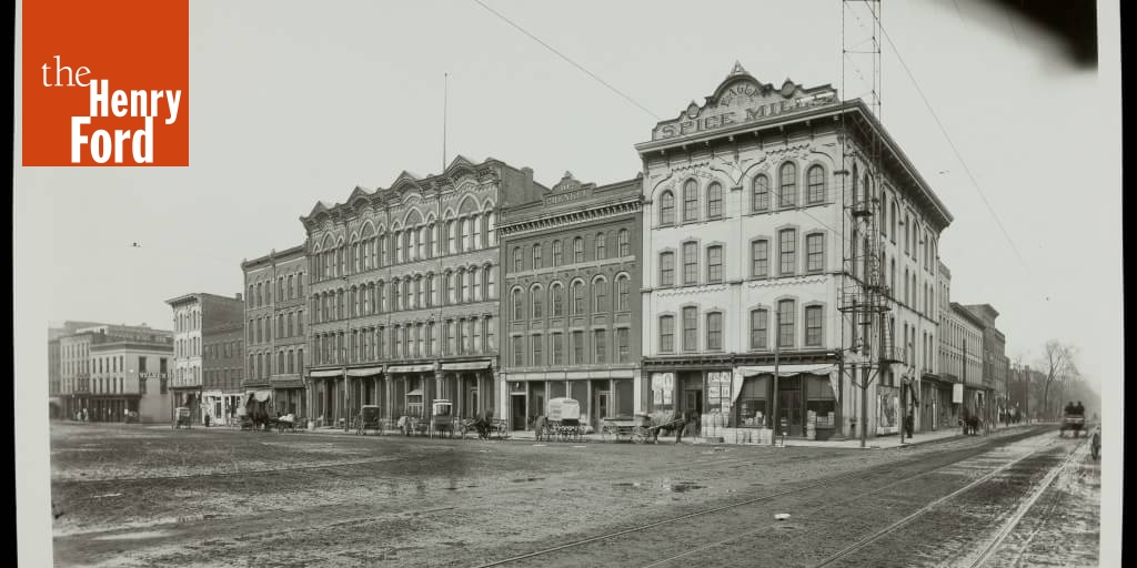 Atwater and Randolph Streets, Detroit, Michigan, circa 1895 - The Henry ...