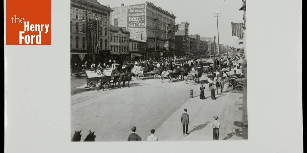 Parade on Jefferson Avenue, Detroit, Michigan, 1898 - The Henry Ford
