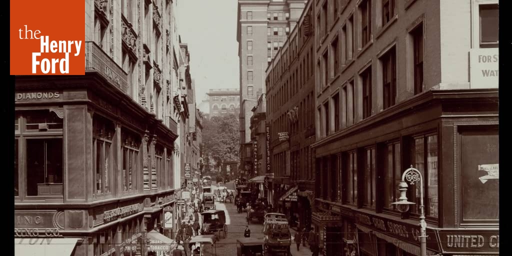 Bromfield Street, from Washington, Boston, Massachusetts, circa 1908 ...