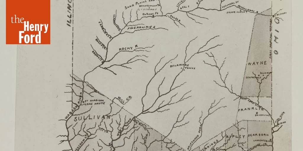 1817 Map of Indiana - The Henry Ford