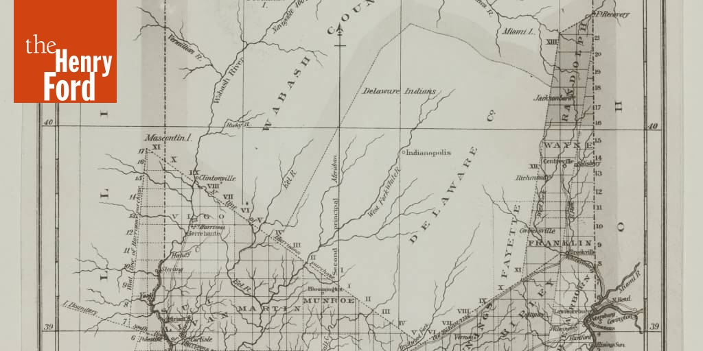 1820 Map of Indiana - The Henry Ford