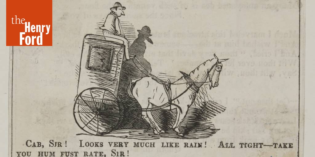 Cartoon of a Cabbie Soliciting Trade, 1846 - The Henry Ford
