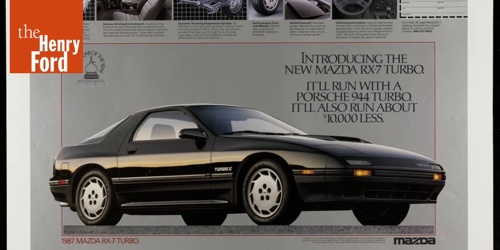 1987 Mazda Advertisement, "Introducing the New Mazda RX-7 Turbo" - The ...