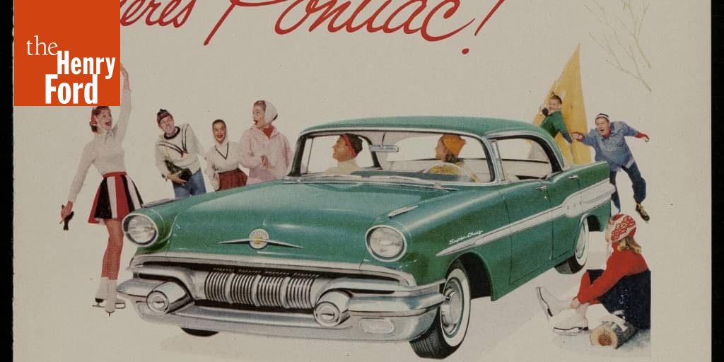 1957 Pontiac Advertisement, "Wherever There's Youth and Fun There's ...