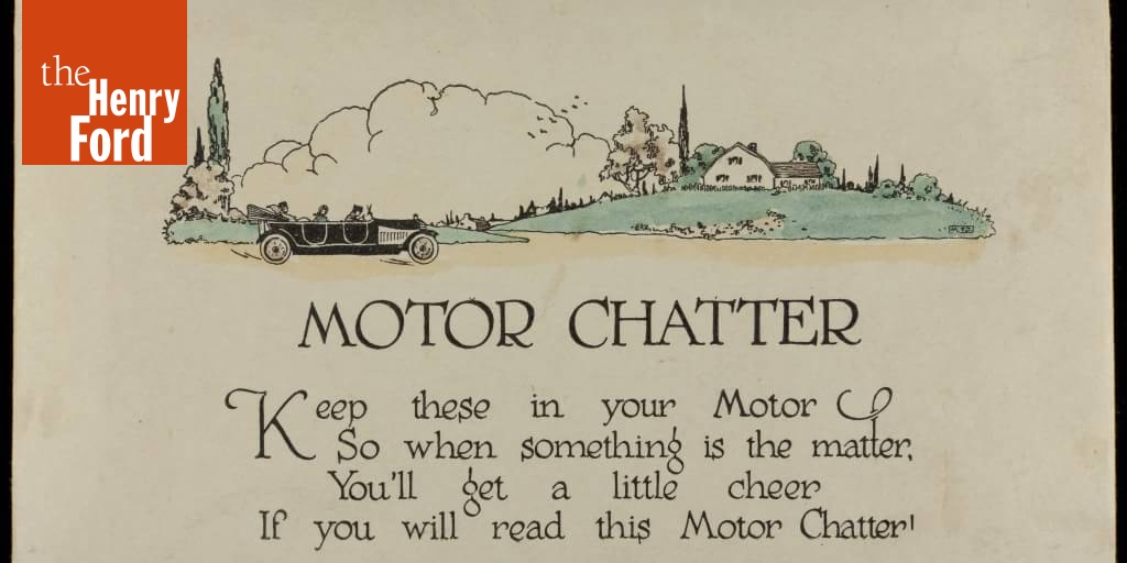 Automobile Travel Game, "Motor Chatter," circa 1920 - The Henry Ford