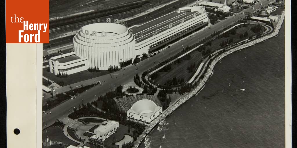 Aerial View of Ford Exhibition Building, Century of Progress ...