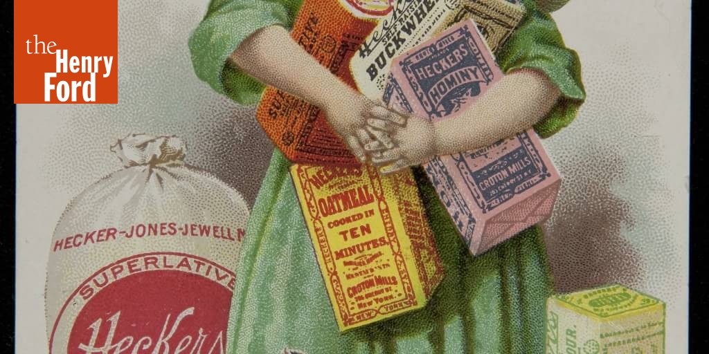 Trade Card for Hecker's Famous Preparations, "Something for Mamma ...