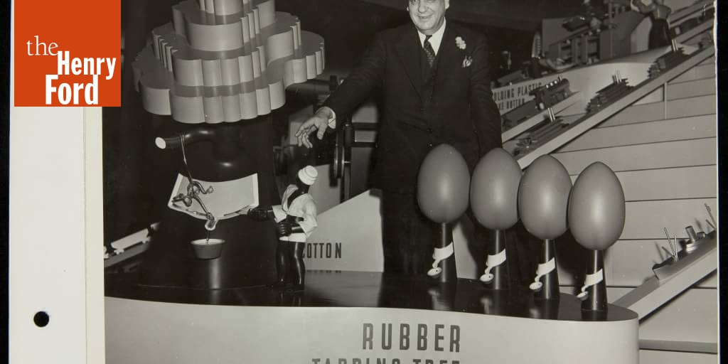 George Fielding Elliot at "Ford Cycle of Production" Display, Ford ...