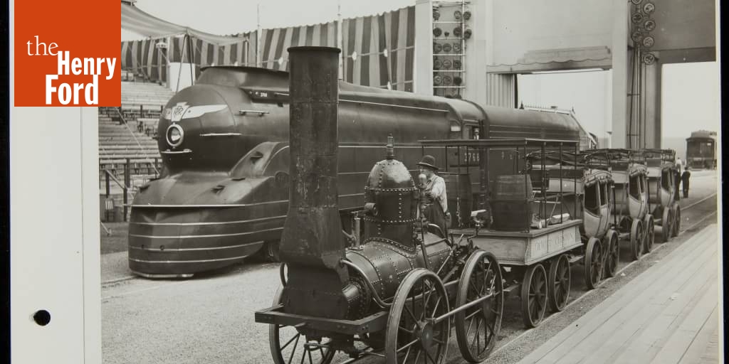 DeWitt Clinton Train Replica at Ford Exposition, New York World's Fair ...
