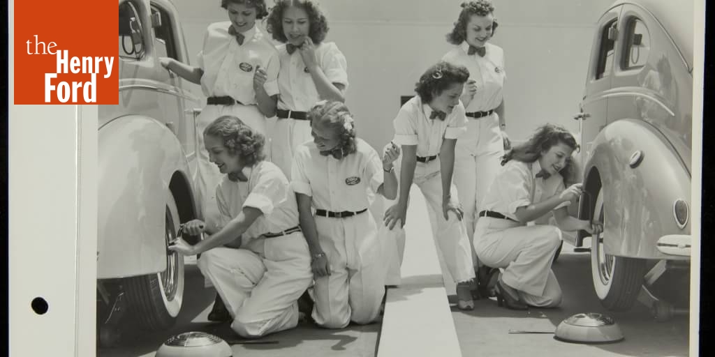Florida Girls with Ford Automobiles at Ford Exposition, New York World ...