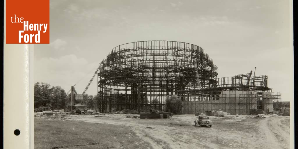 Ford Rotunda Construction Site, Dearborn, Michigan, June 11, 1935 - The ...