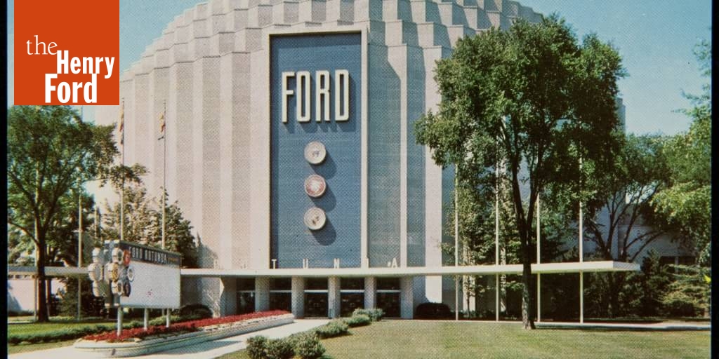 Postcard, The Ford Rotunda, Dearborn, Michigan, 1954 - The Henry Ford