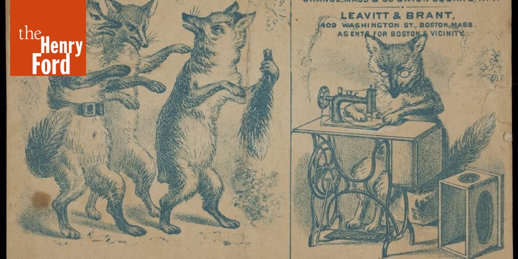 Trade Card for New Home Sewing Machine, Johnson, Clark & Co., circa ...