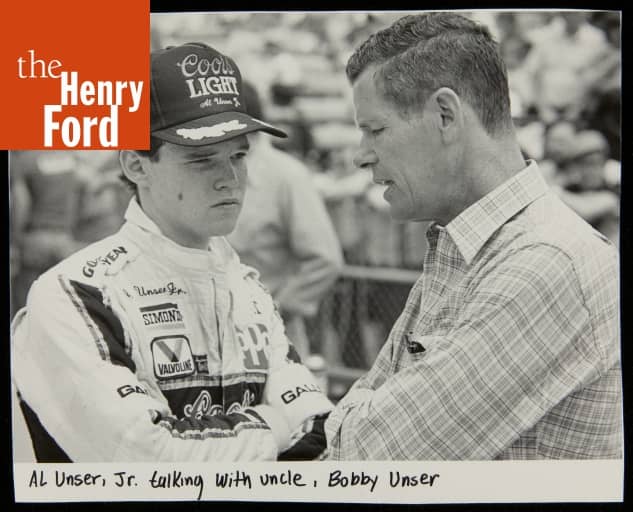 Al Unser, Jr. Talking with Uncle, Bobby Unser, Indianapolis, 1984 - The ...