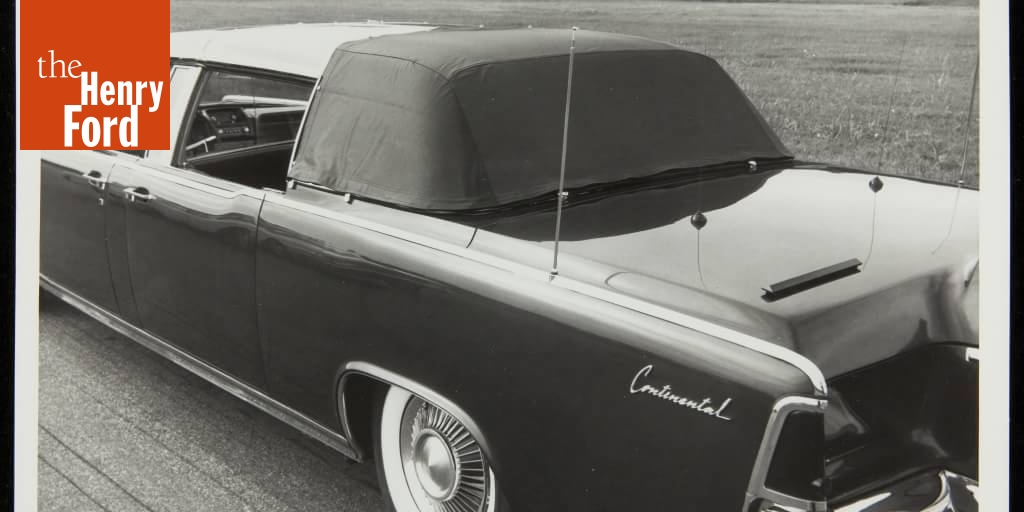 Lincoln Continental Presidential Limousine, Showing Transparent Top and ...