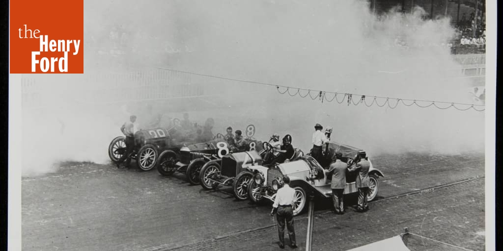 Lineup Before Start of 1911 Indianapolis 500 - The Henry Ford