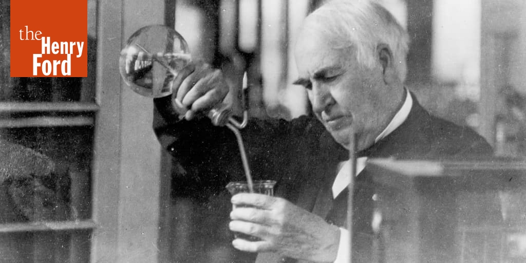 Thomas Edison in Laboratory, circa 1926 - The Henry Ford