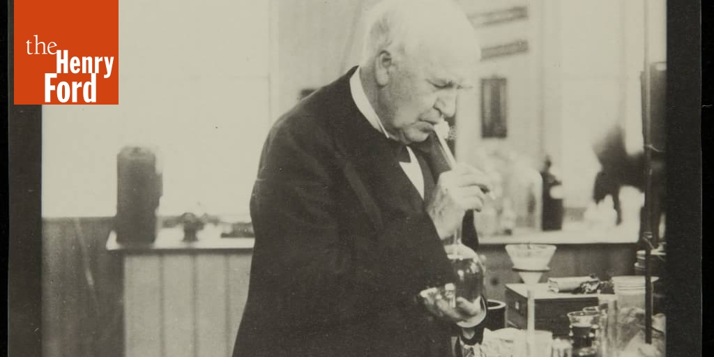 Thomas Edison in His West Orange, New Jersey Laboratory, 1920 - The ...