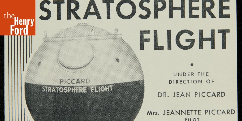 Souvenir Booklet, "The Piccard Stratosphere Flight from Ford Airport ...