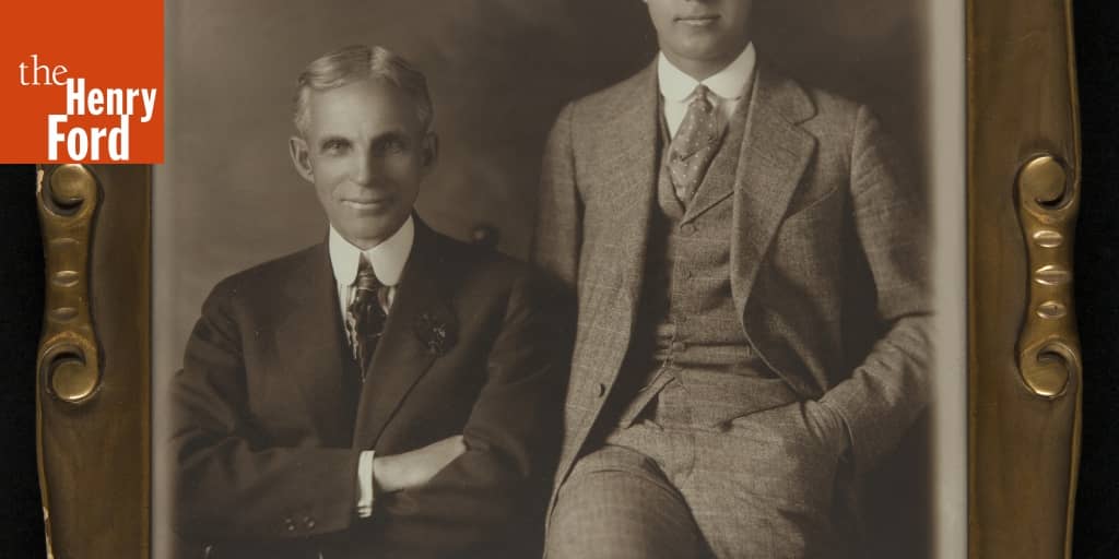 Portrait of Henry Ford and Edsel Ford, circa 1919 - The Henry Ford