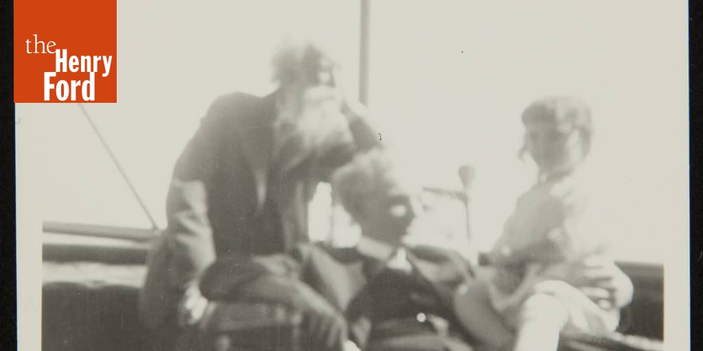 John Burroughs and Henry Ford on the Yacht "Sialia," circa 1917 - The ...