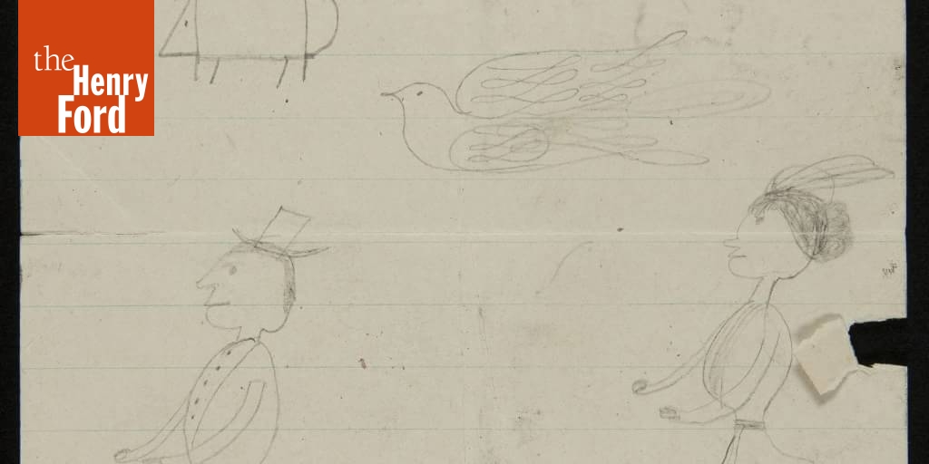 Drawing by Edsel Ford, 1899-1900 - The Henry Ford