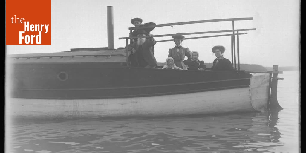 John Burroughs, Family, and Friends on Board 'The Wawee,' 1907 - The ...