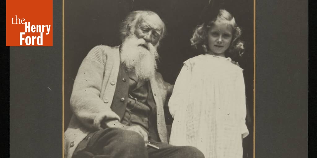 John Burroughs and Granddaughter Elizabeth Burroughs, 1907-1908 - The ...