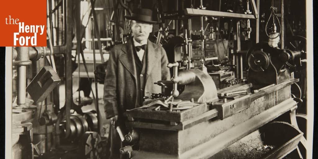 Gardiner C. Sims in a Machine Shop, circa 1900 - The Henry Ford