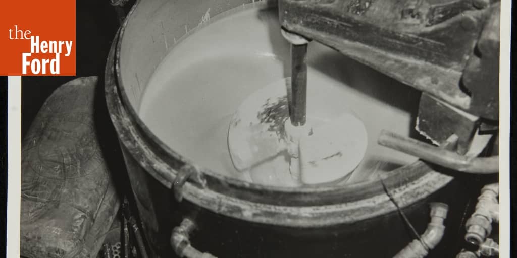 Making Soybean Paint for Automobiles, Ford Village Industry Plant ...