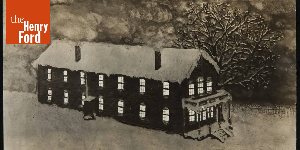 Illustration, Thomas Edison's Menlo Park Laboratory Lighted with ...