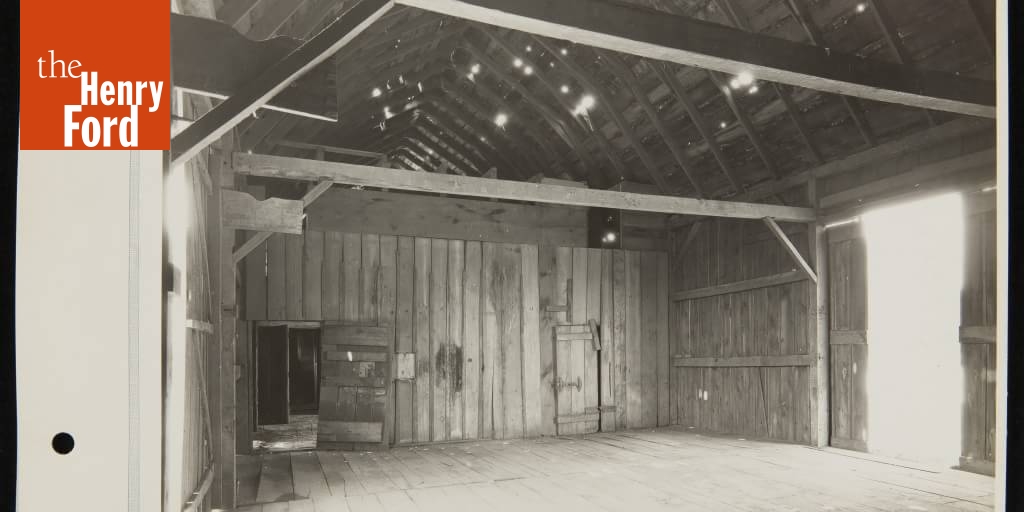 Addison Ford Barn at Its Original Site, Dearborn, Michigan, June 1929 ...
