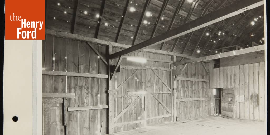 Addison Ford Barn at Its Original Site, Dearborn, Michigan, June 1929 ...